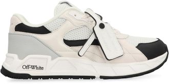 Off-white Womens Leather And Mesh Sneakers White Cow Hide Trainers
