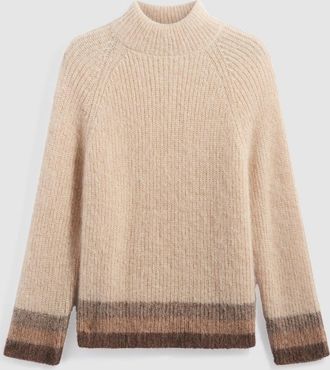 Gerard Darel Pull &eacute;pais &agrave; col montant et lurex - ROLA - Beige ros&eacute;