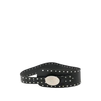 Gimaguas Ceinture Iris orn&eacute;e de clous - Femme - Accessoires - Noir - Taille: S/M