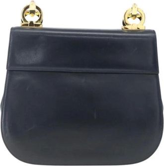 Ferragamo Pre-owned Sac bandouli&egrave;re Gancini - Femme - Pre-owned - Bleu - Taille: ONE Size