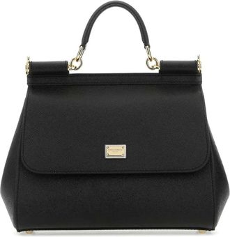 Dolce & Gabbana Femme, Sacs, Noir, Taille: ONE Size Grand sac &agrave; main Sicily