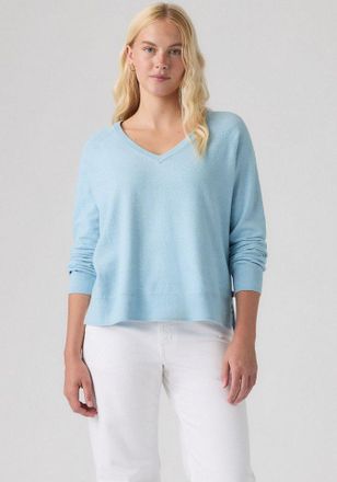 Levi's V-Ausschnitt-Pullover SUPER SOFT VNECK PULLOVER im Bund beidseitig mit kurzem Schlitz