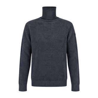 Roberto Ricci Design Samt-Rollkragenpullover - - Knitwear - Herren - Blau - XL