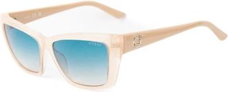 Guess Femme, Accessoires, Beige, Taille: ONE Size Lunettes de soleil &agrave; monture en r&eacute;sine