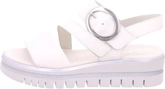 Gabor Plateau-Sandalette mit Keilabsatz - - Shoes - Damen - Wei&szlig; - 40 EU
