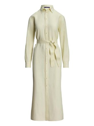 Ralph Lauren Collection robe-chemise à taille ceinturée - Tons neutres