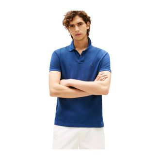 Tommy Hilfiger Homme, Tops, Bleu, Taille: M Polo Chemises
