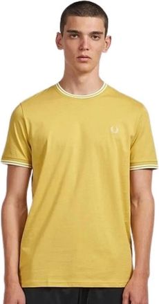 Fred Perry Homme, Tops, Jaune, Taille: XL T-Chemises