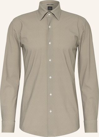 HUGO BOSS Hemd Hank Slim Fit beige