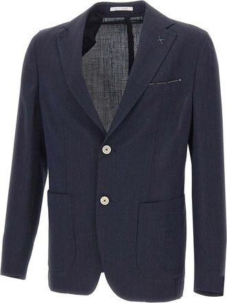Eleventy Homme, Vestes, Bleu, Taille: L Patch-pocket Blazer