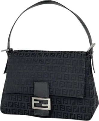 Fendi Sac bandouli&egrave;re en toile Pre-owned - Femme - Pre-owned - Noir - Taille: ONE Size