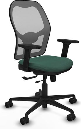 Piqueras y Crespo Gr&uuml;ner Schreibtisch mit 2D-Armlehnen, h&ouml;henverstellbare Lendenwirbelst&uuml;tze, ausgestattet mit Syncro/Traslack und Schaumstoff, mit Rollen von 65 mm, Ny