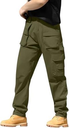 Generic Pantalon cargo de travail pour homme - Pantalon de combat tactique militaire ind&eacute;chirable pour le camping, la randonn&eacute;e, lext&eacute;rieur, respirant, l&eacute;ger,