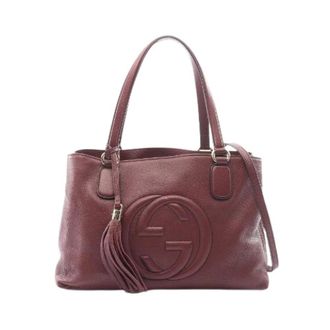Gucci Sac cabas 2 anses Pre-owned Soho Interlocking G - Femme - Pre-owned - Rouge - Taille: ONE Size