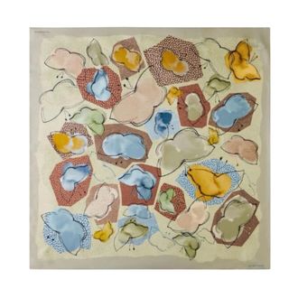 Borbonese Femme, Accessoires, Multicolore, Taille: ONE Size Carr&eacute; de Soie Farfalle