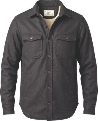 Bl'ker Wool Padded Shirt Denali - - Jackets - Herren - Braun - M