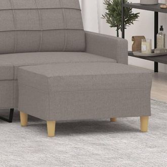 vidaXL Fu&szlig;hocker Taupe 70x55x41 cm Stoff Vidaxl