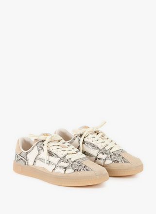 Amiri Baskets Snake Pacific Bones en cuir