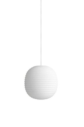 New Works Lantern Pendant Lamp, Small Ø20, White Opaline Glass, EU/UK/AU