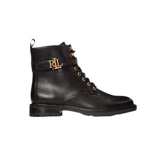 Ralph Lauren Eldridge Leder-Stiefeletten - - Shoes - Damen - Schwarzk - 36 1/2 EU