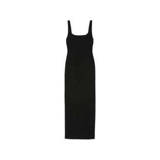 Solace London Femme, Robes, Noir, Taille: 36 FR Robe Maxi &agrave; Encolure Carr&eacute;e