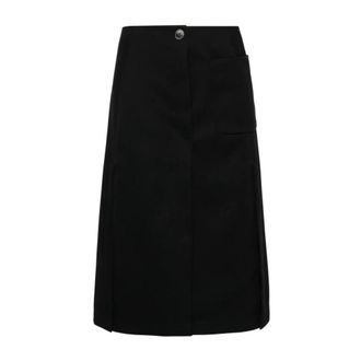 Lanvin Kniehoher- taillierter Rock - - Skirts - Damen - Schwarzk - L