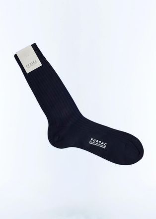Fursac Chaussettes en coton côtelé égyptien - Taille L - Homme