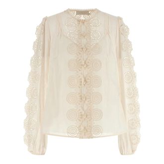 Zimmermann Lucky Stickerei-Bluse - - Blouses & Shirts - Damen - Wei&szlig; - 2XS