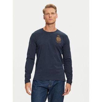 La Martina La Martina T-Shirt ZMRG30 JS342 Dunkelblau Regular Fit