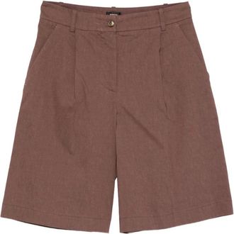 Pinko Pinko, Femme, Shorts, Brun, Taille: 36 FR Bryana Short Shorts