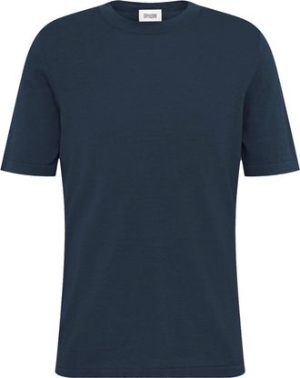 Drykorn Elastisches Feinstrick-T-Shirt mit Rundhalsausschnitt in