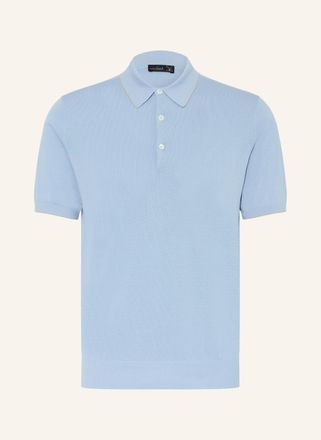 van Laack Van Laack Strick-Poloshirt Vl-Sandro-Sbf blau