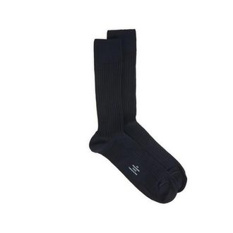 Au Printemps Paris Chaussettes hautes côtelées en laine mérinos mélangée