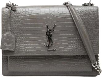 Saint Laurent Pre-owned The Sunset Shoulder Bag - Femme - Pre-owned - Gris - Taille: ONE Size