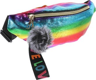 Valiclud Modische Hüfttasche Für Damen Glänzende Gürteltasche Mit Reißverschluss Holografische Brusttasche Zum Einkaufen Reisen Party