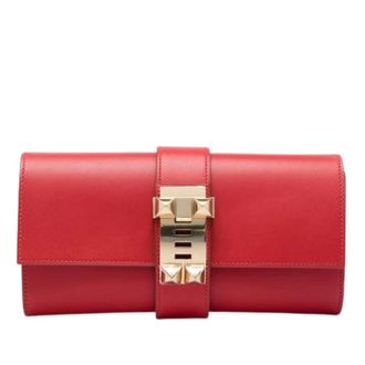 Herm&egrave;s Pre-owned Medor Clutch - - Pre-owned - Damen - Rot - ONE SIZE