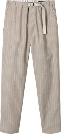 White Sand Homme, Pantalons, Beige, Taille: M Greg Summer Linen Stripes Pantalons