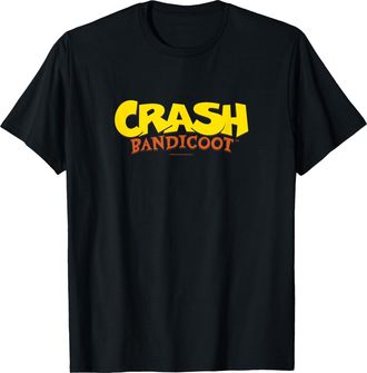 Crash Bandicoot Retro Classic Two-Tone Franchise Logo T-Shirt