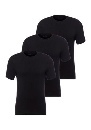 BOSS T-Shirt TShirt RN 3P Natura (3-tlg) einfarbiges T-Shirt mit Markenlabel