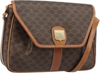 Celine Pre-owned Sac Bandouli&egrave;re en Toile - Femme - Pre-owned - Brun - Taille: ONE Size