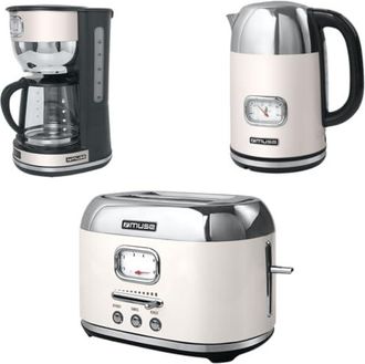 Muse Muse Perfektes Fr&uuml;hst&uuml;cks-Set: Kaffeegenuss, Tee und knusprige Toasts - Kaffeemaschine, Wasserkocher und Toaster im praktischen Bundle f&uuml;r Ihren Morge
