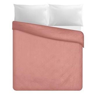 KASANOVA 1 Steppdecke für Doppelbetten, Samt, Diva Pink 535, Polyester