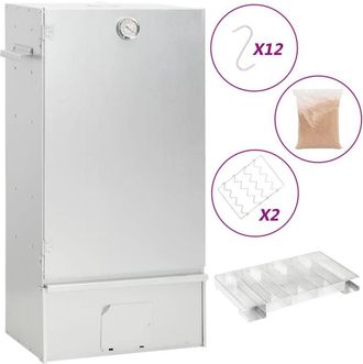 vidaXL R&auml;ucherofen mit Kaltrauchgenerator Verzinkter Stahl - Vidaxl