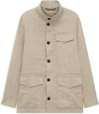 Bugatti Sommerliche Leinenjacke in Fieldjacket-Optik in