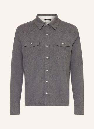Reiss Reiss Strickhemd Ledger Comfort Fit grau
