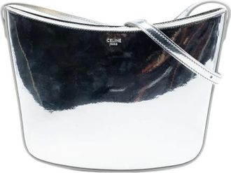 Celine Sac bandouli&egrave;re Croque Pre-owned - Femme - Pre-owned - Gris - Taille: ONE Size