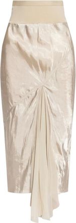 Rick Owens Femme, Jupes, Beige, Taille: 40 FR Temple A-line Bias Skirt