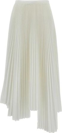 Plan C Plan C, Femme, Jupes, Blanc, Taille: 34 FR Jupe Pliss&eacute;e