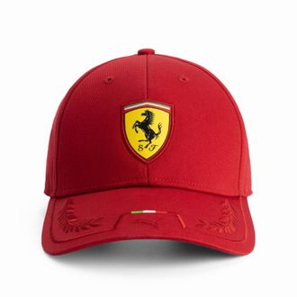 Puma Scuderia Ferrari F1 Italienische Streifen-Kappe - Rot - Einheitsgr&ouml;&szlig;e