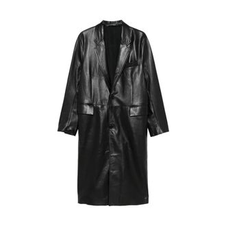 Salvatore Santoro Homme, Manteaux, Noir, Taille: S V&ecirc;tements dext&eacute;rieur en cuir noir